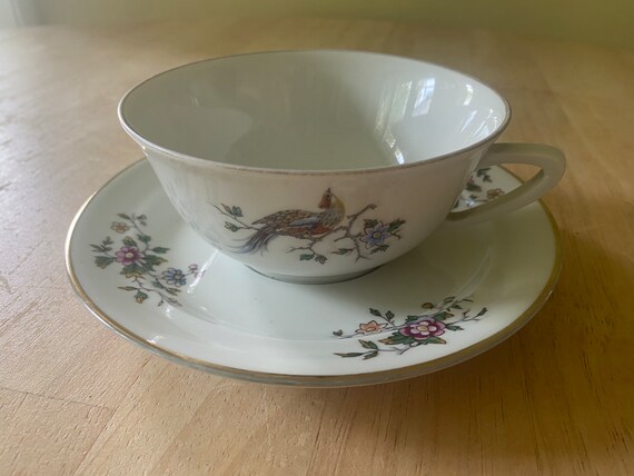 Pillivuyt France Porcelain Tea Cup and Saucer. Circa 1860. - Etsy