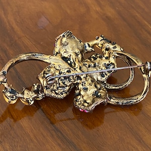 Vintage Ruby Elaborate Brooch Circa 1975. Excellent Condition. - Etsy