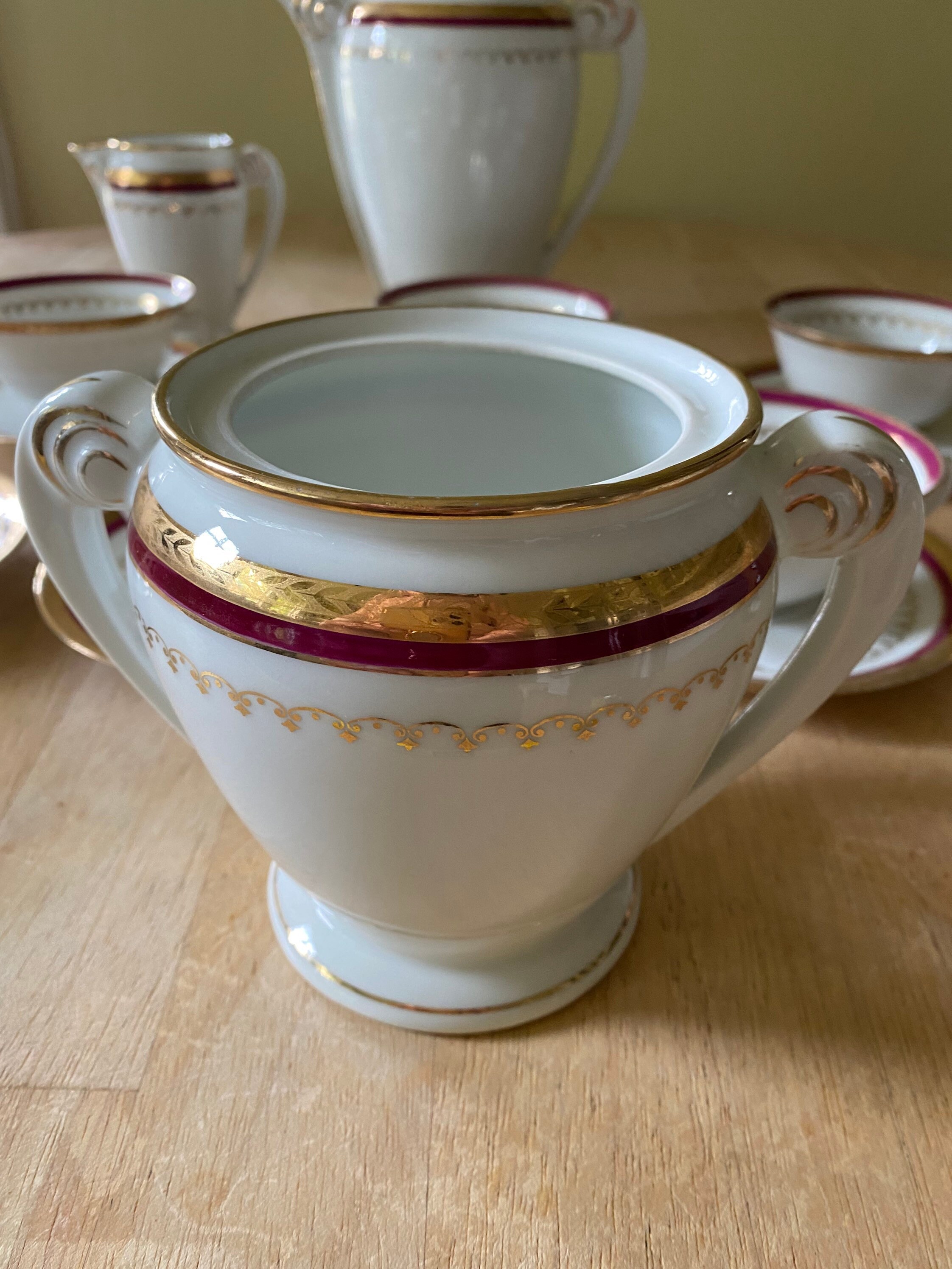 Vintage Limoges French Porcelain Coffee Service Set Circa - Etsy