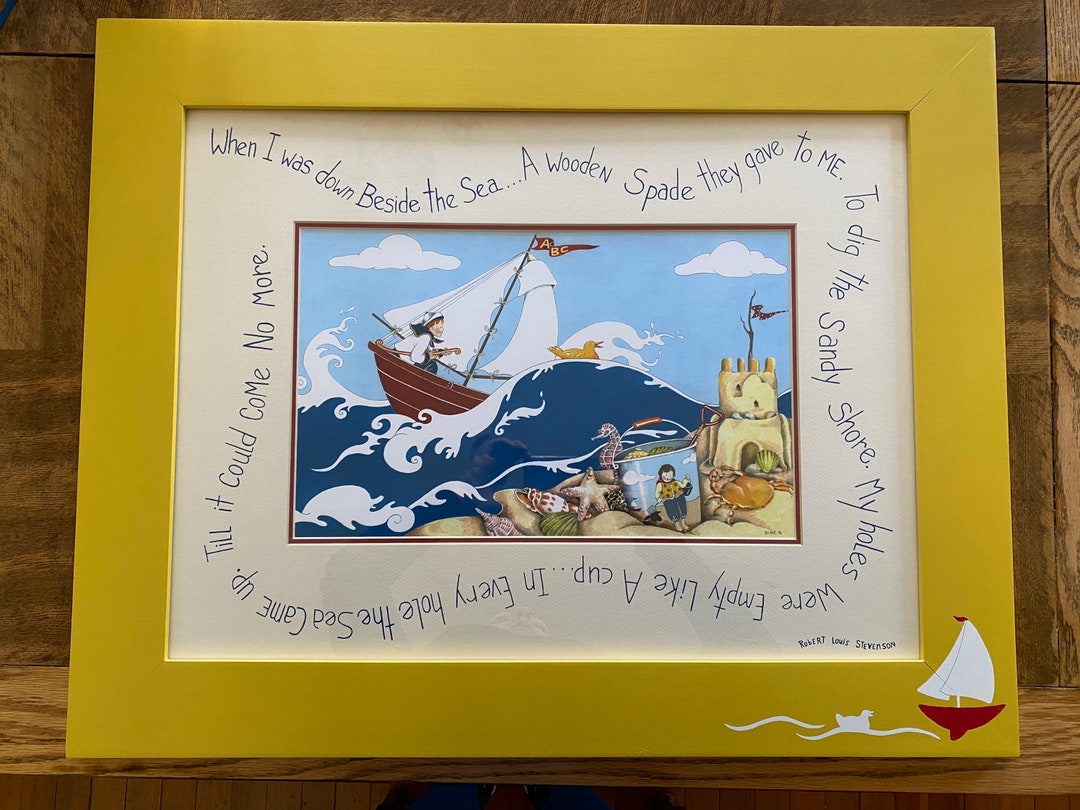 Illustration of Robert Louis Stevenson’s Poem at the Seaside. - Etsy