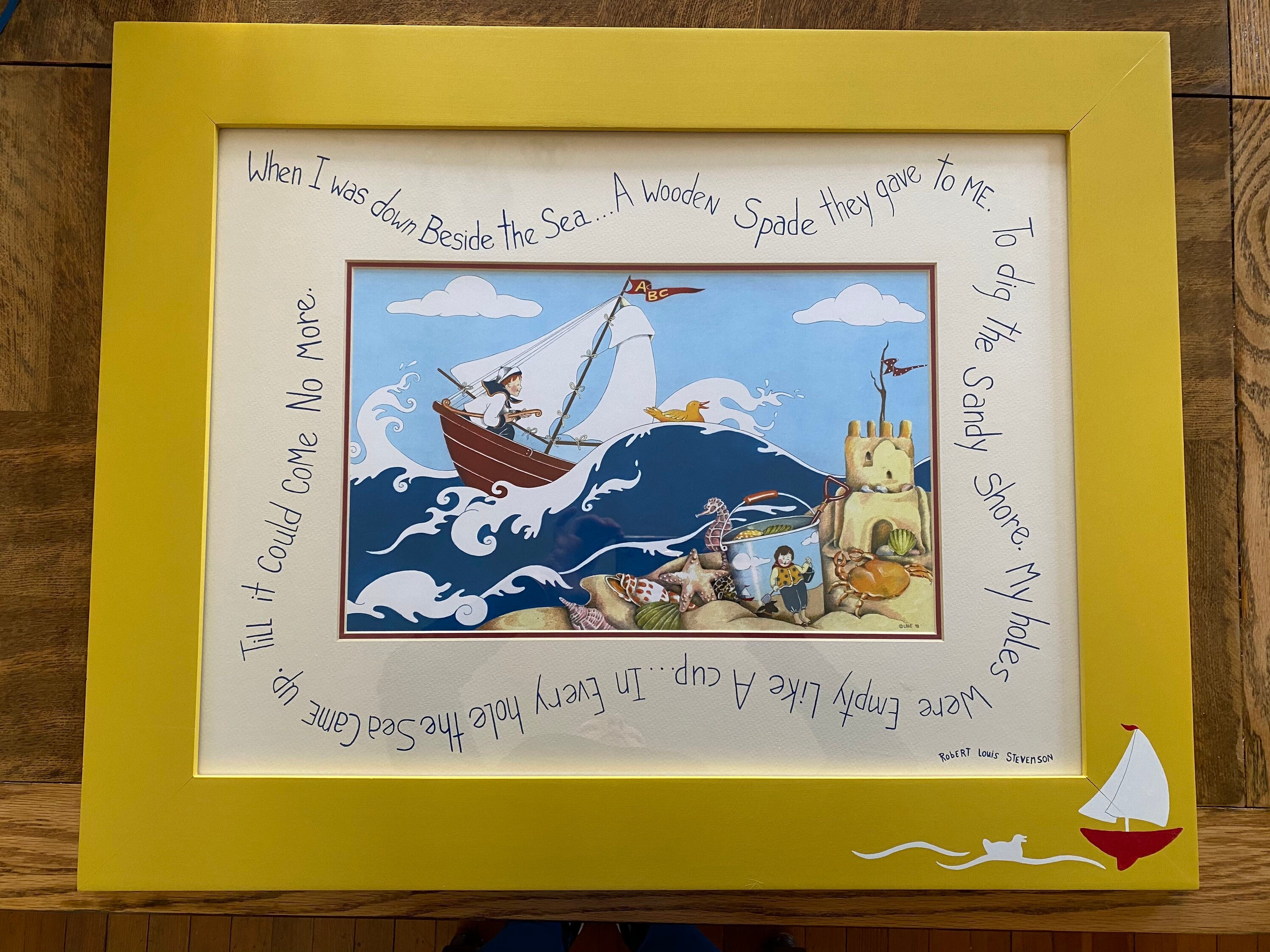 Illustration of Robert Louis Stevensons Poem at the Seaside. - Etsy