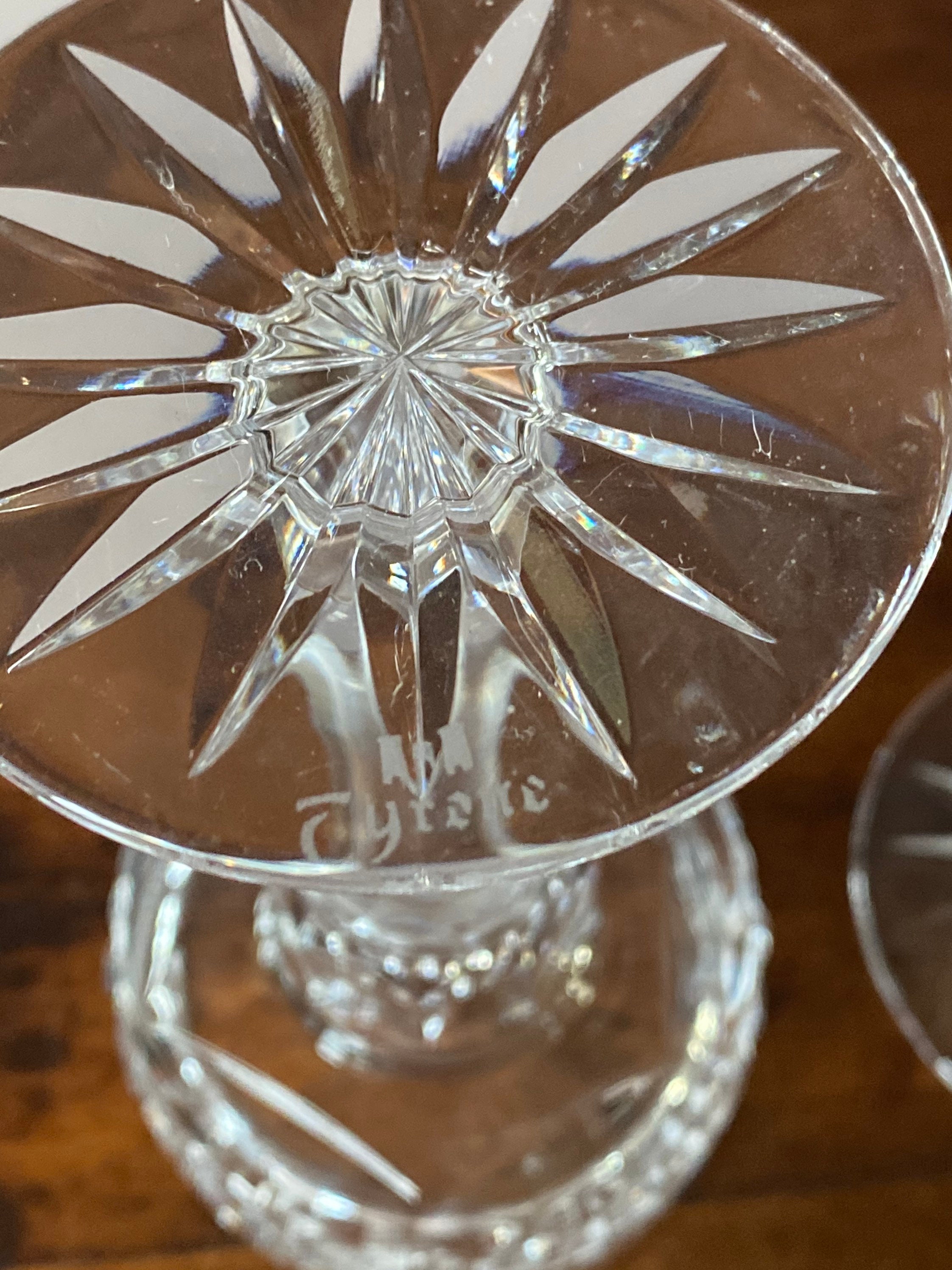 Vintage Tyrone Crystal Glasses Set of Two. Pristine Condition. - Etsy
