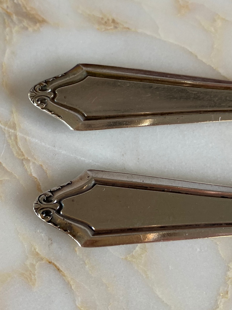 Pair of Antique Sterling Silver Butter Knives. Stamped - Etsy