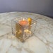 Square Glass Vase Painted in Gold Gilt Wax. Can Be Used as a - Etsy