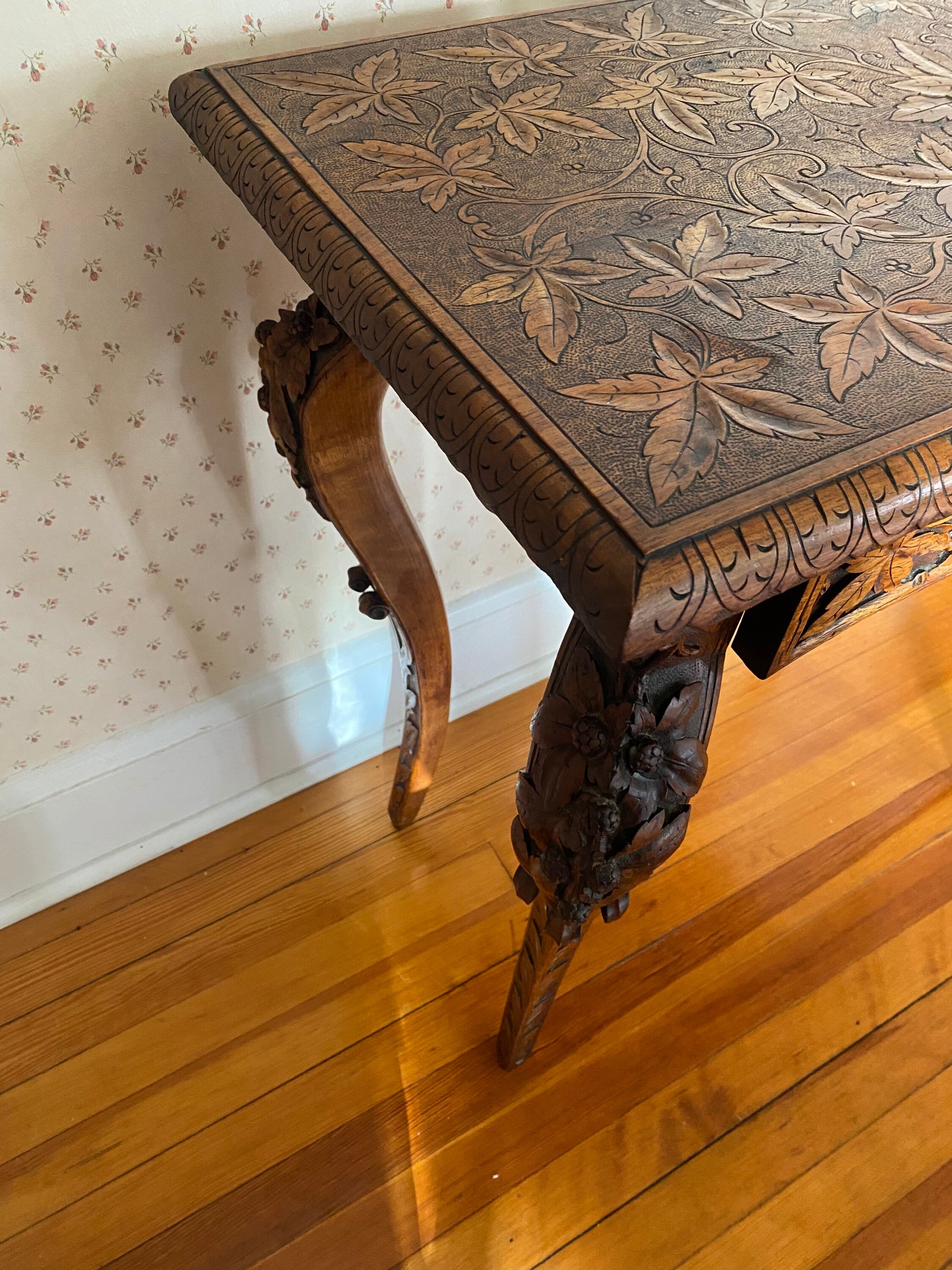 1900 1915 Flemish Pyrography Top Buckeye Tree Leaves Theme - Etsy