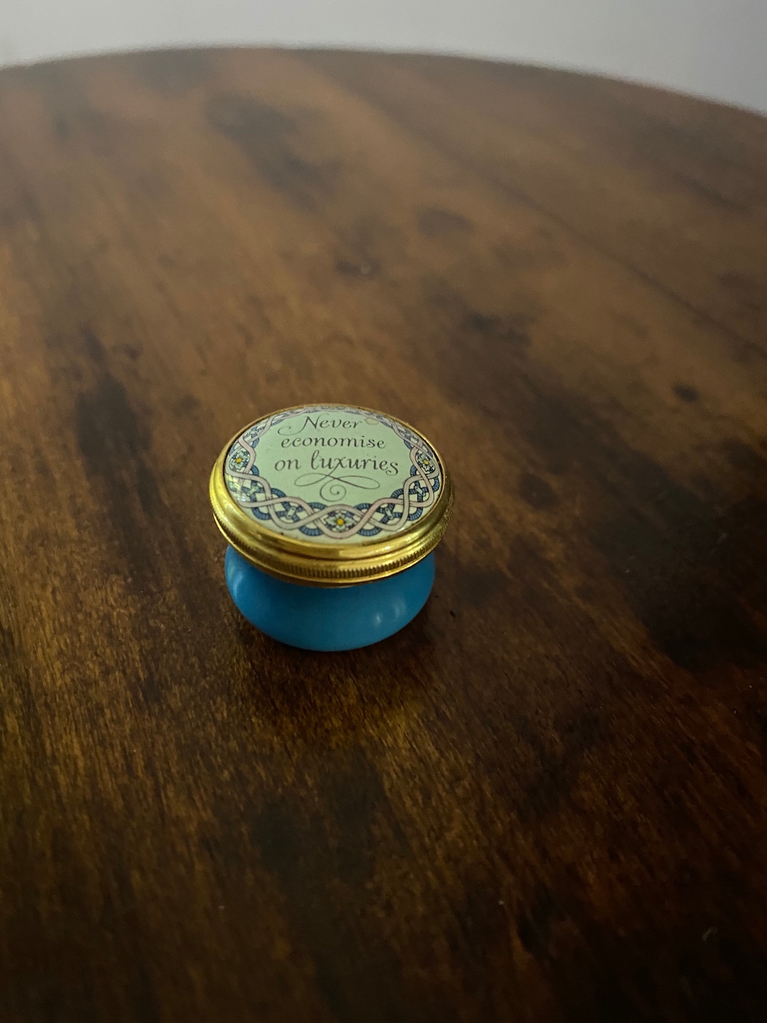 Halycon Days Tiny Enamel Pill Box. Never Economise on - Etsy