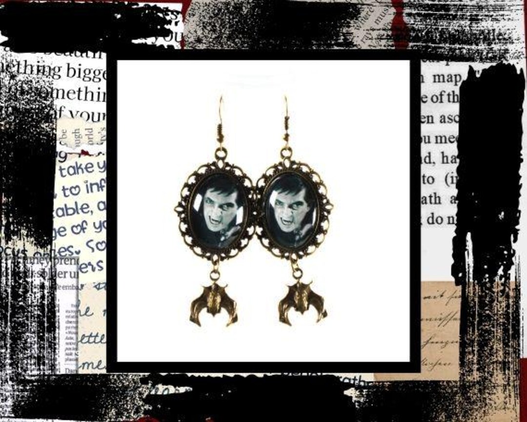 Retro Gothic Horror 'barnabas the Vamp' Vampire Bronze-toned Cameo ...