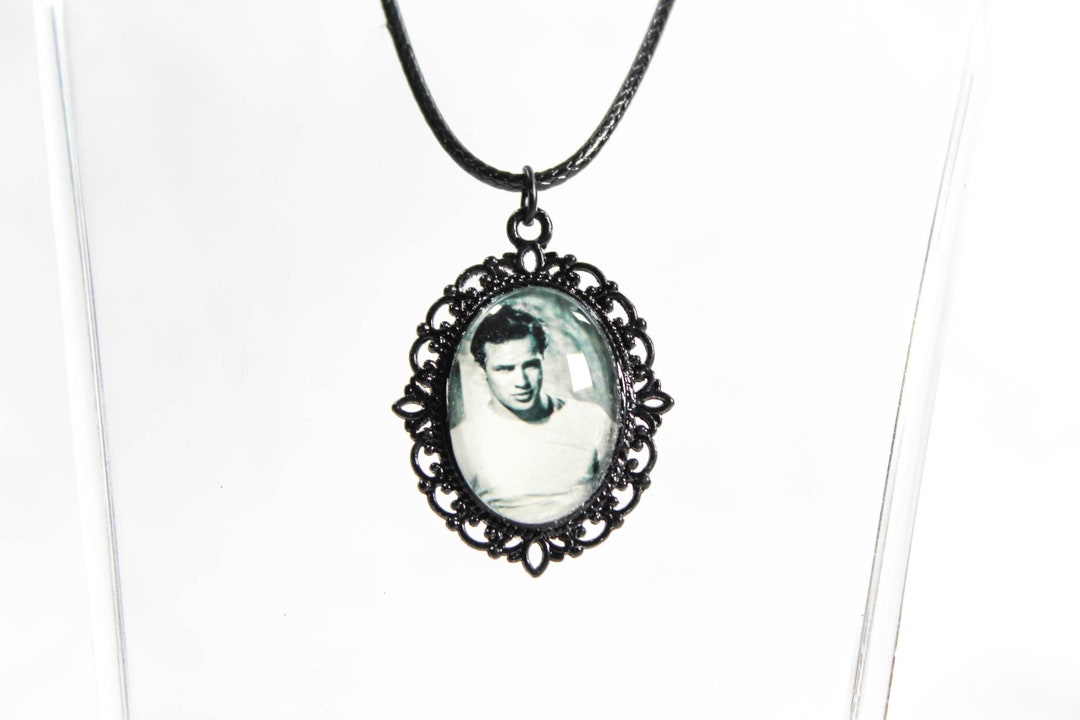 Classic Old Hollywood Actor Marlon Black Waxed Cord Necklace Etsy classic-old-hollywood-actor-marlon-black-waxed-cord-necklace-etsy