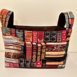 Book Library Fabric Basket With Handles/bin Container, K-cup Holder ...
