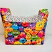 Colorful Muppet Puppet Basket With Handles, Bin, Container, Toy Holder ...