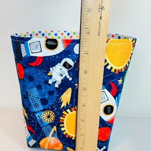 Astronauts Planets Space Rockets Fabric Basket With or Without Handles ...