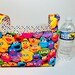 Colorful Muppet Puppet Basket With Handles, Bin, Container, Toy Holder ...