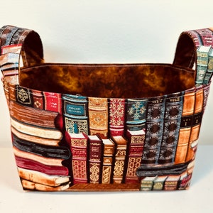 Book Library Fabric Basket With Handles/bin Container, K-cup Holder ...