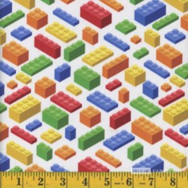 Building Blocks Fabric - Etsy