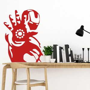 Ironman Wall Decal Marvel Superhero Wall Sticker Kids Room Wall Cling ...