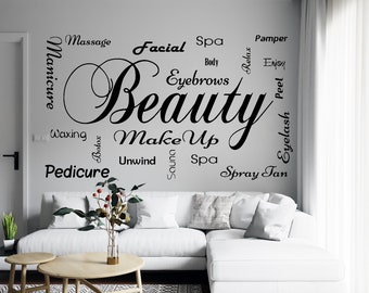 Beauty Wall Sticker | Etsy