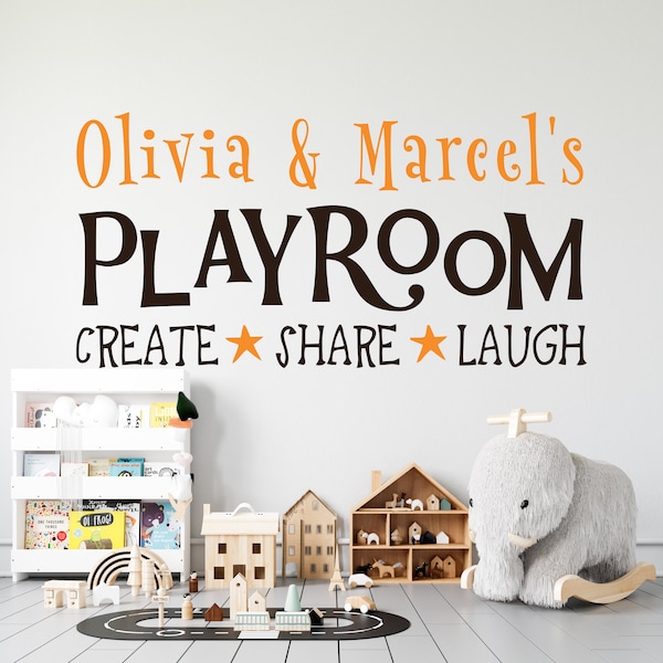 Playroom Wall Decals - Etsy