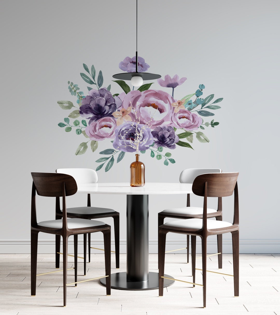 Large Decorative Vinyl Flower Wall Sticker Decals Poppy Flowers Wall ...