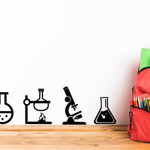 Chemistry Wall Decals/ Science Bedroom Decor/ Dorm Room Decor/ Science ...