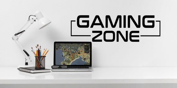Gaming Zone Gaming Decals Gamer Wall Sticker Gamer Wall - Etsy