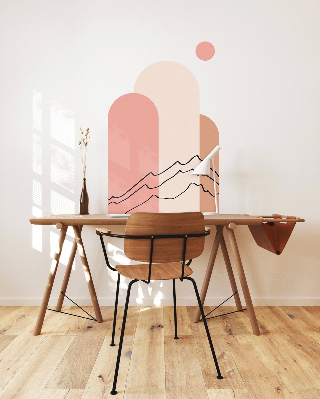 Modern Arch Wall Decal Removable Vinyl Arch Decal Abstract Arch Wall ...