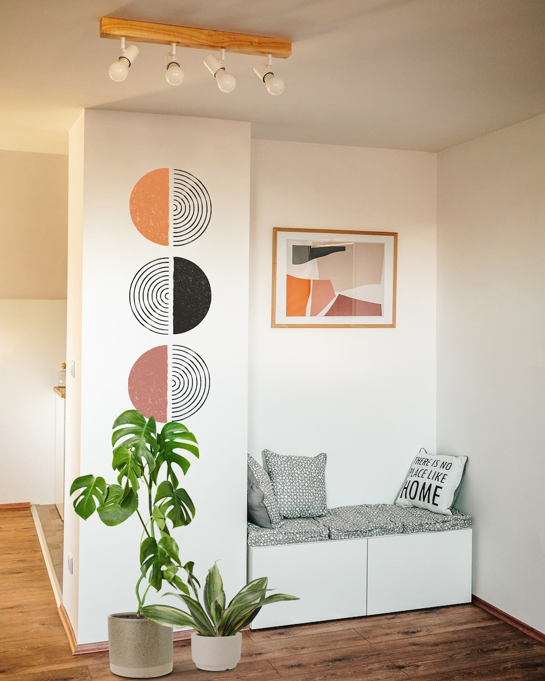 Removable Circle Decal, Boho Decor, Color Circle Wall Sticker, Color ...