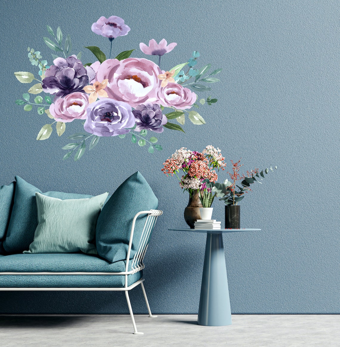 Large Decorative Vinyl Flower Wall Sticker Decals Poppy - Etsy