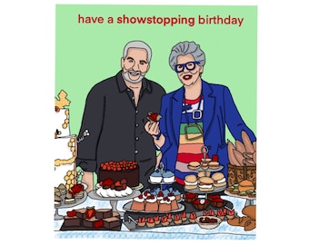 Bake off Birthday Card - Etsy