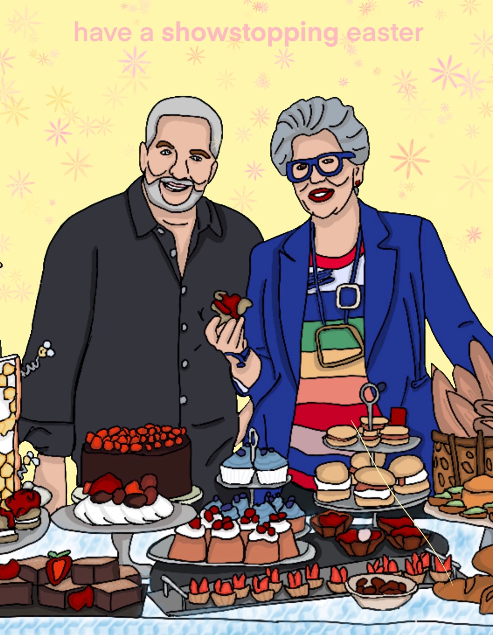 The Great British Bake off have a Showstopping Easter Card - Etsy