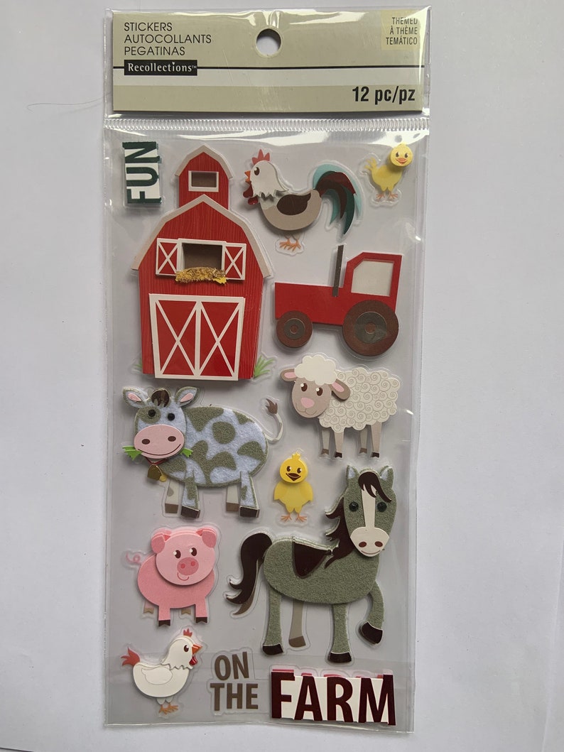 Farm Theme Sticker Pack / Barn / Animals / Fun Farm - Etsy
