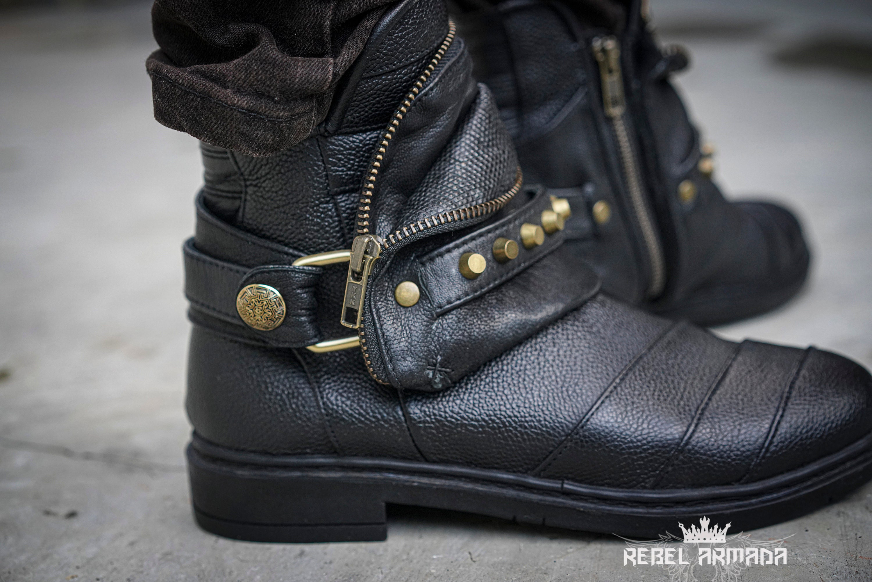 Goth Boots, Cyberpunk Boots, Boots Women Leather, Steampunk Boots ...