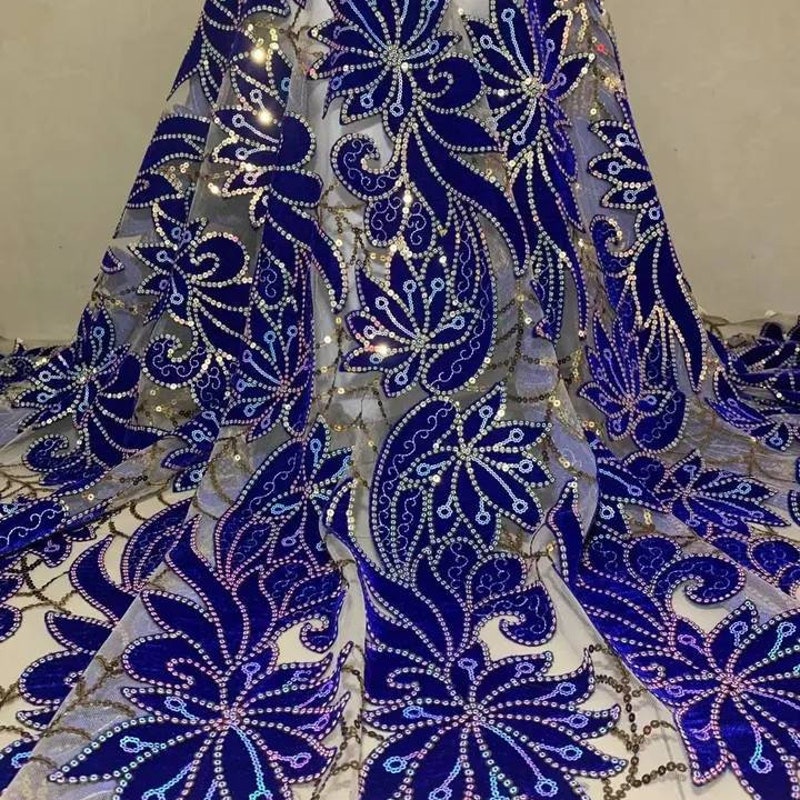 Beaded Velvet Fabric - Etsy