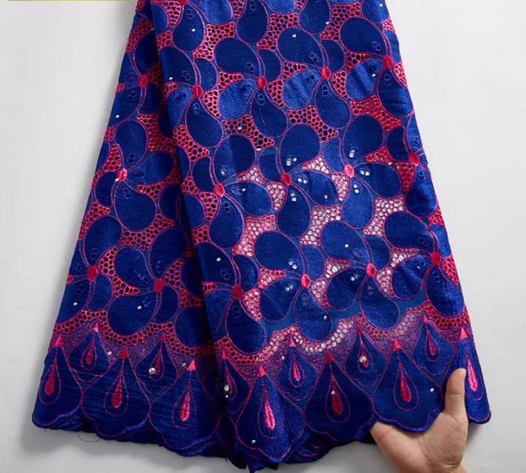 Black Swiss Voile Lace Embroidery High Quality African Dry Lace Fabric ...
