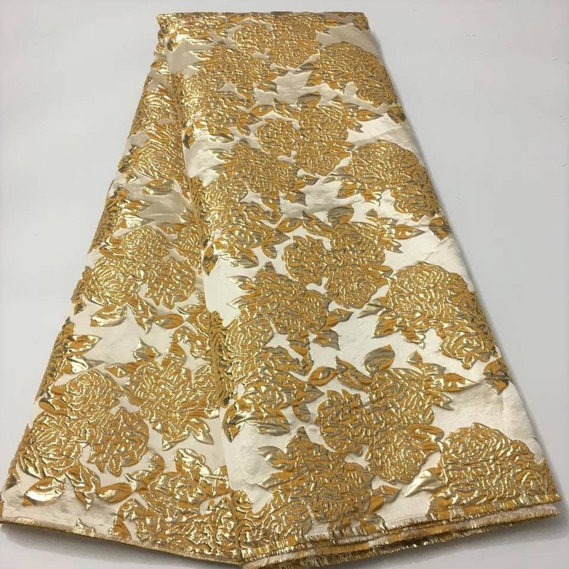 Gold African Fabric - Etsy