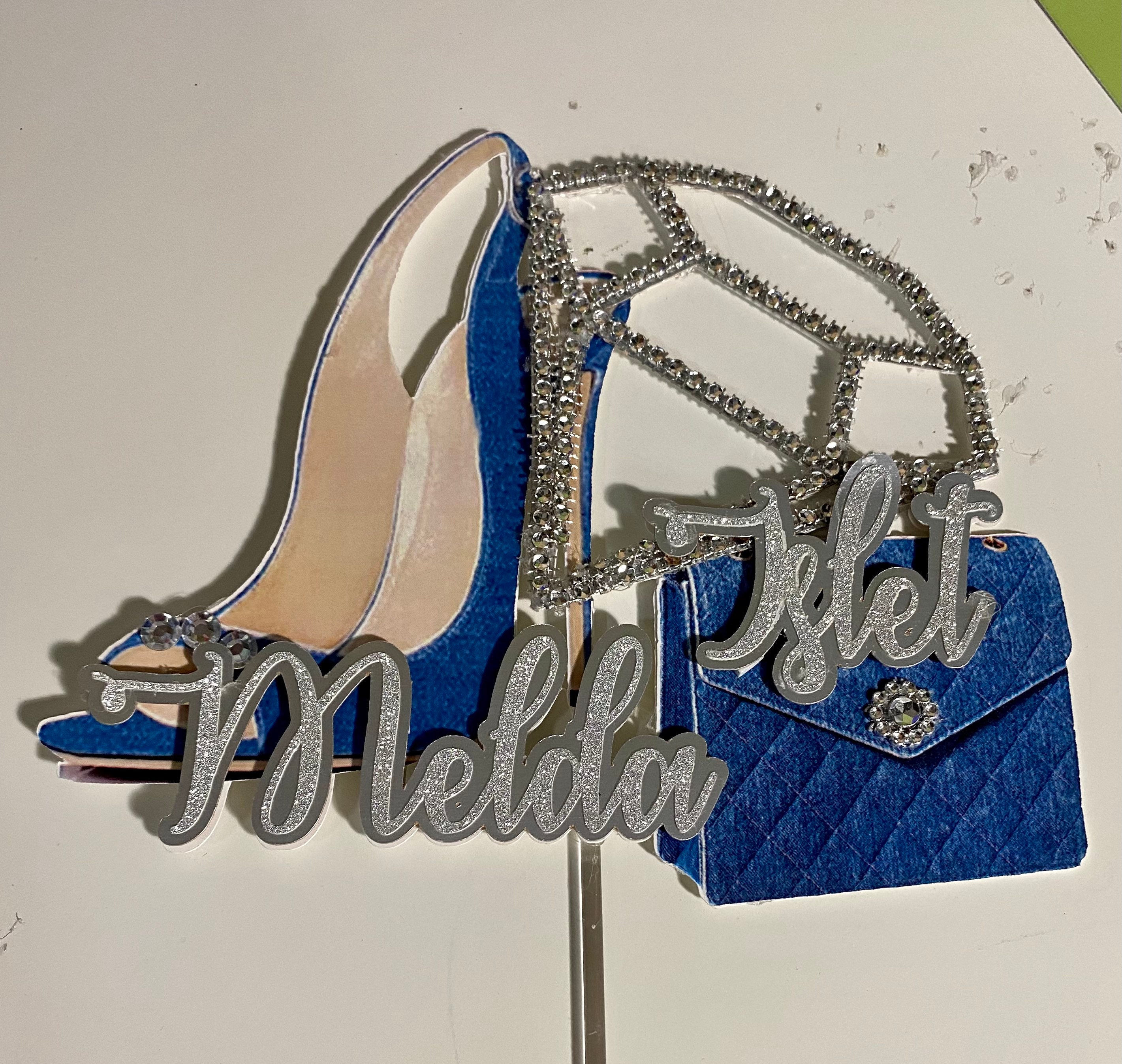 Customize Diamonds and Denim cake topper Jeans and Diamonds | Etsy