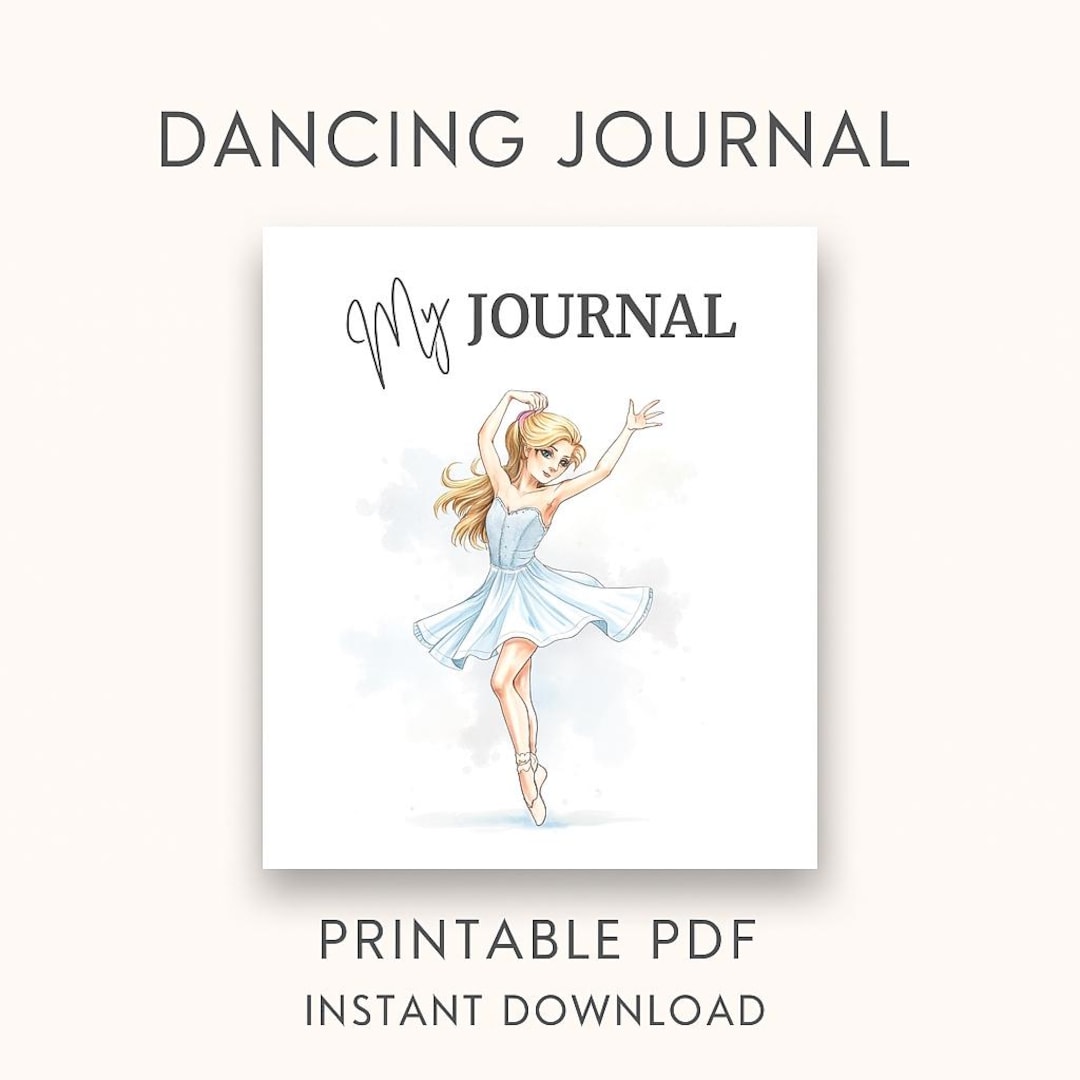 Printable Dancing Journal: Weekly Dance Tracker, Ballet Class Planner ...