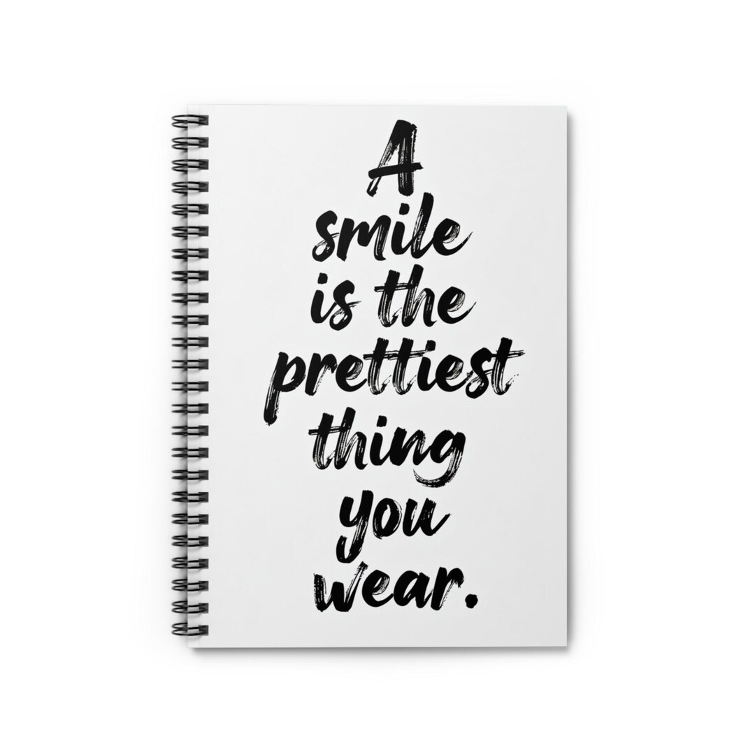 Inspirational Spiral Notebook for Smiles, Perfect for Journaling, Gift ...