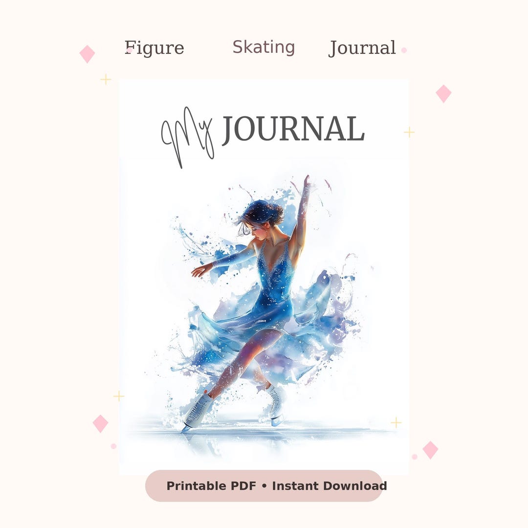 Figure Skating Journal Printable | Skating Practice Log | Ice Skating ...