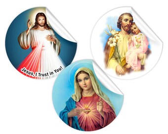 Mary and Joseph Stickers - Etsy