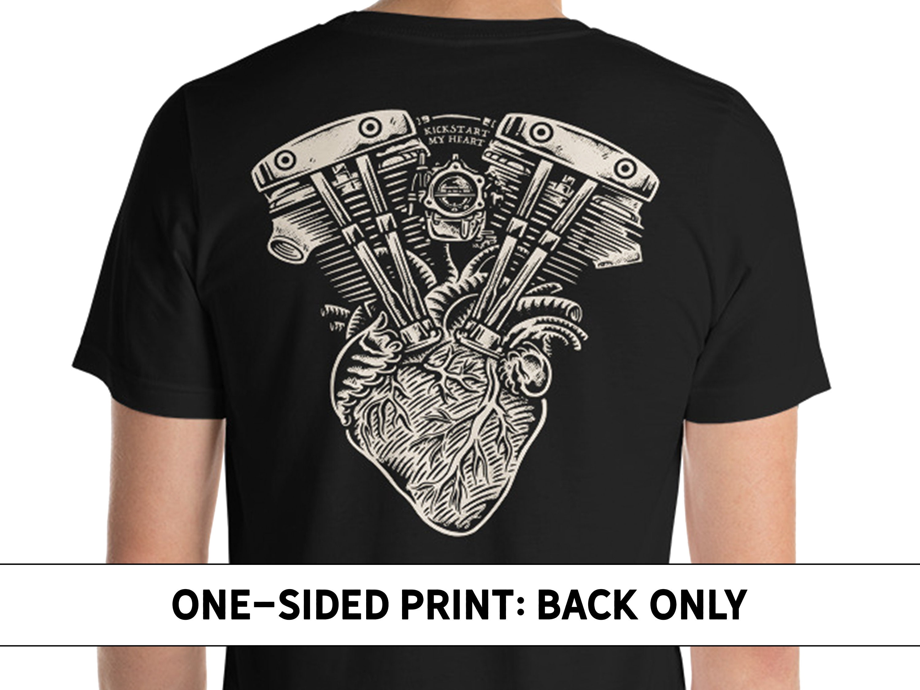 Kickstart My Heart Shovelhead Motorcycle Heart and Soul Biker Shirt for ...