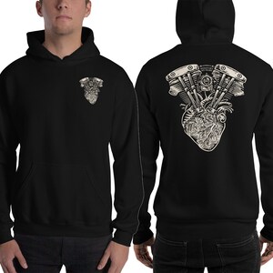 Kickstart My Heart Shovelhead Motorcycle Heart and Soul Biker Shirt for ...