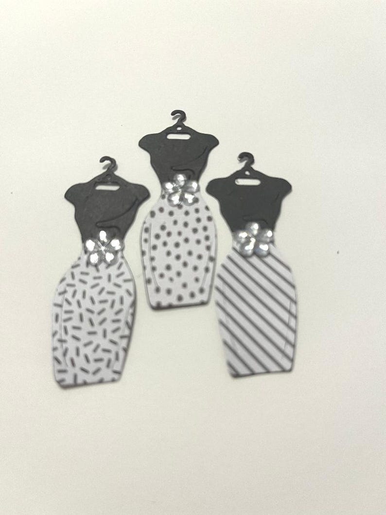 Paper Cut Out Dresses/die Cut Dresses. Set of 9.FREE SHIPPING in U.s ...