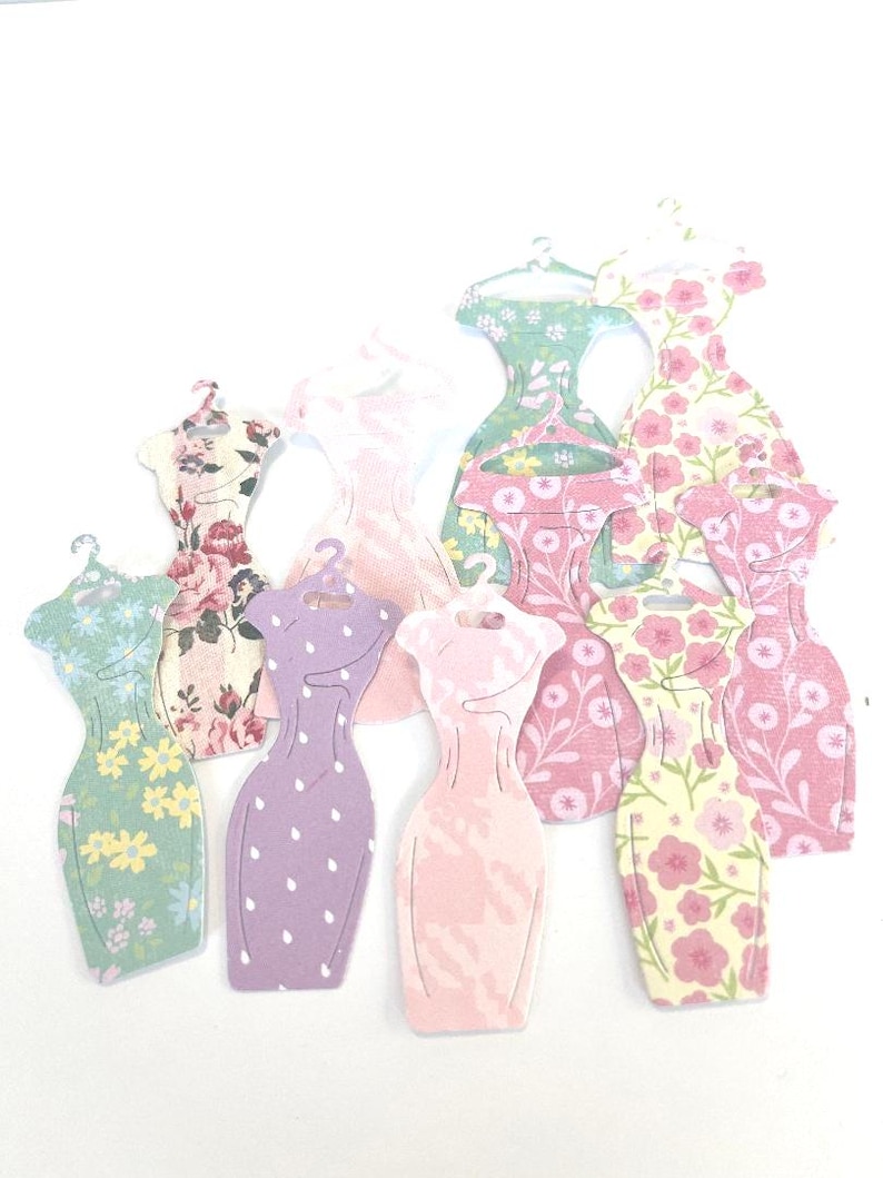 Paper Dress Cut Outs 30 Pcs./ Die Cut Dresses/dress Shapes. Set of 30 ...