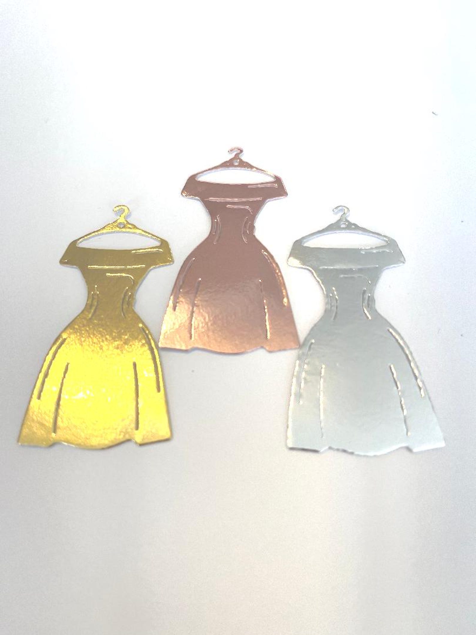 Paper Dress Cut Outs/ Die Cut Dresses/ Set of 9.FREE SHIPPING in the U ...