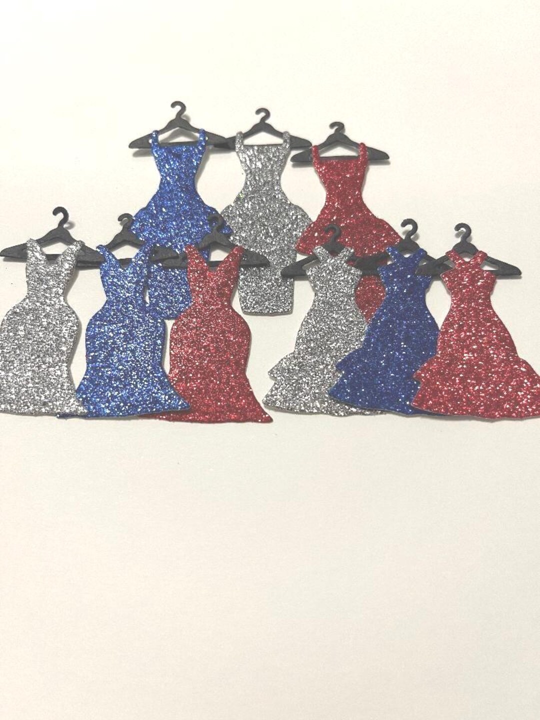 Paper Dress Cut Outs / Die Cut Dress Shapes. Set of 9. FREE SHIPPING IN ...
