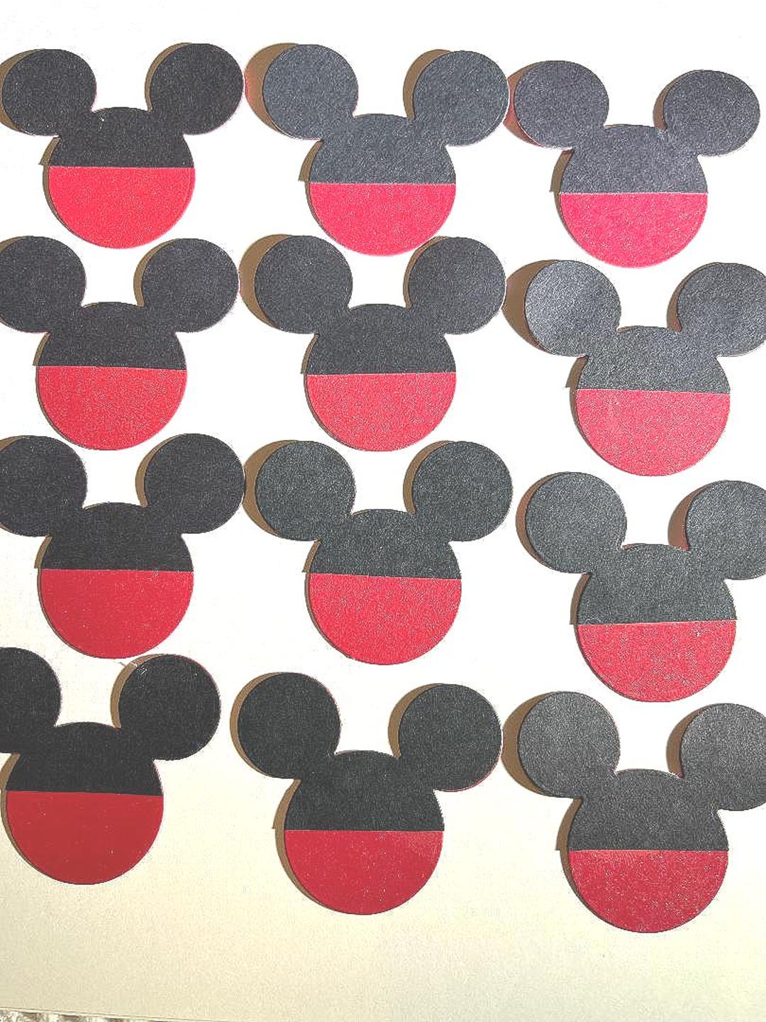 Mickey Mouse Cut Out Paper Embellishments. Set of 12. FREE SHIPPING IN ...