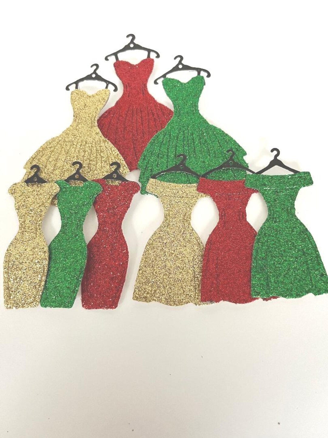 Paper Cut Out Dresses/die Cut Dresses.set of 9.FREE SHIPPING IN U.s ...