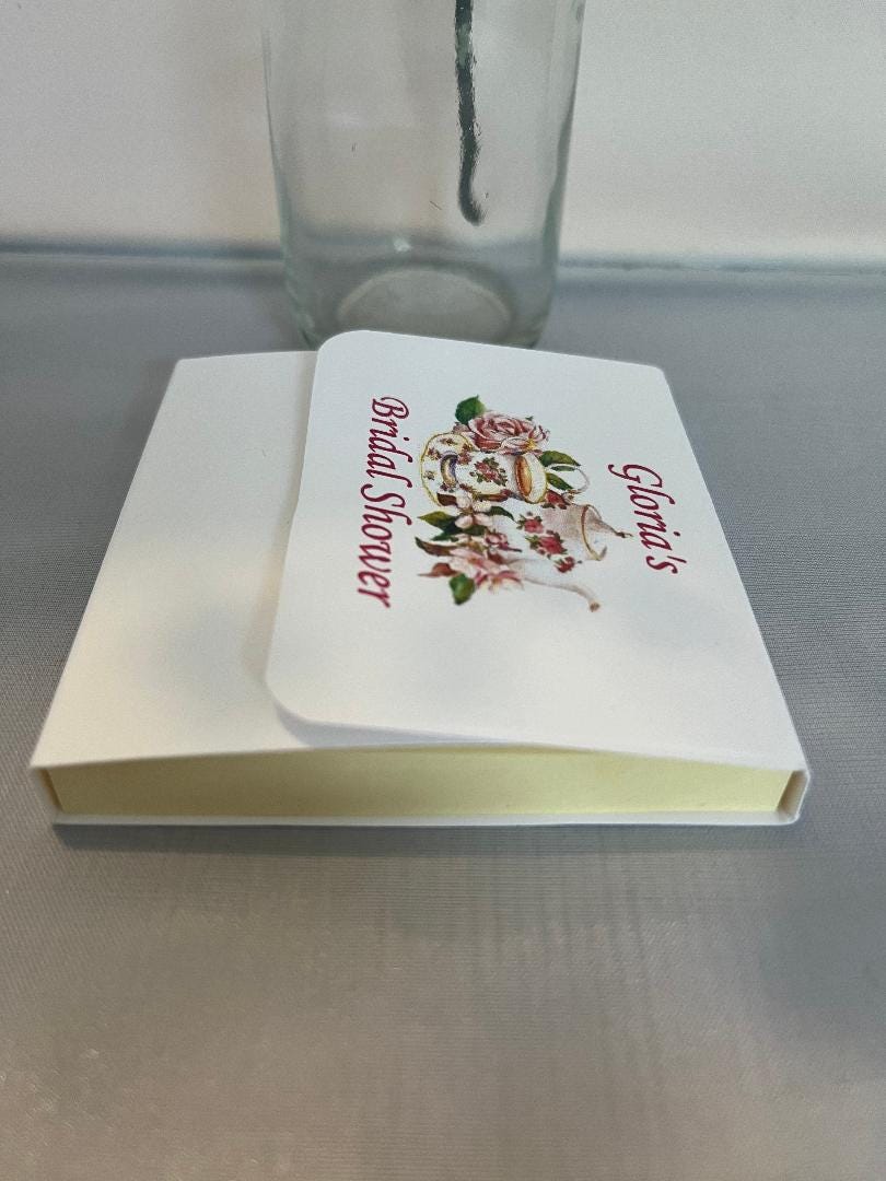 Bridal Shower Notepad Favors Bridal Shower Shower Favors Bachelorette ...