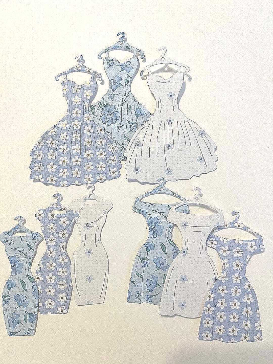 Paper Dress Cut Outs ,FREE SHIPPING IN U.S. Die Cut Paper Dresses ...