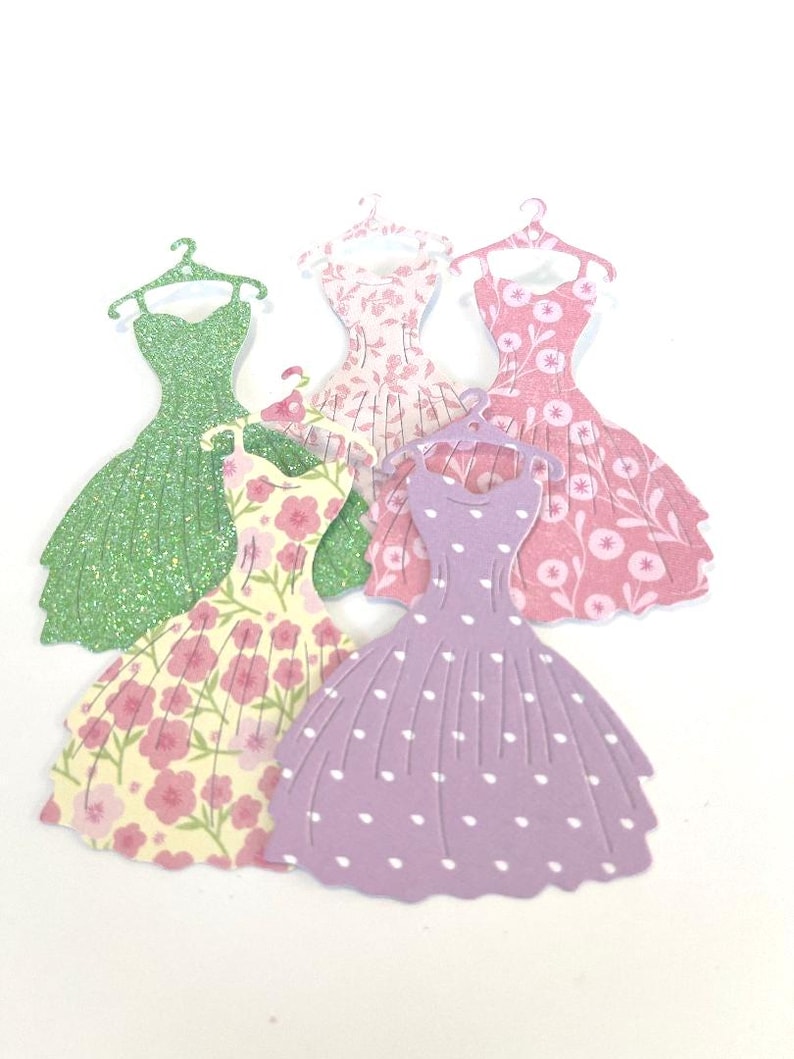 Paper Dress Cut Outs 30 Pcs./ Die Cut Dresses/dress Shapes. Set of 30 ...